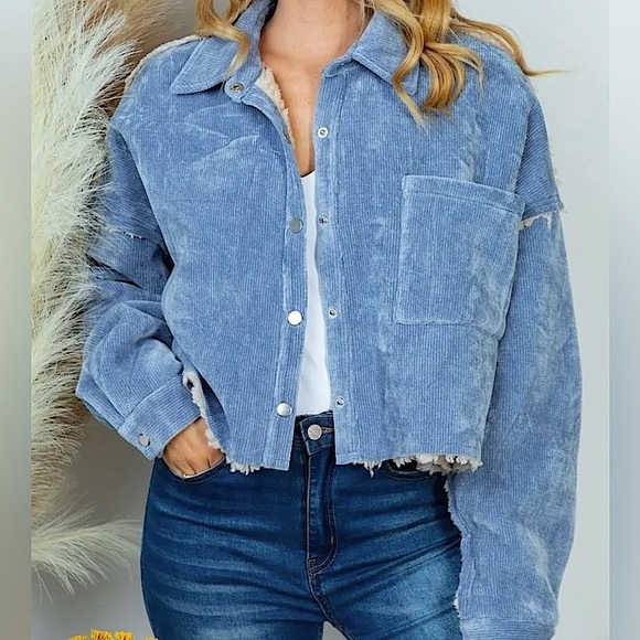 white birch | Jackets & Coats | White Birch Black Labeldenim Sherpa ...